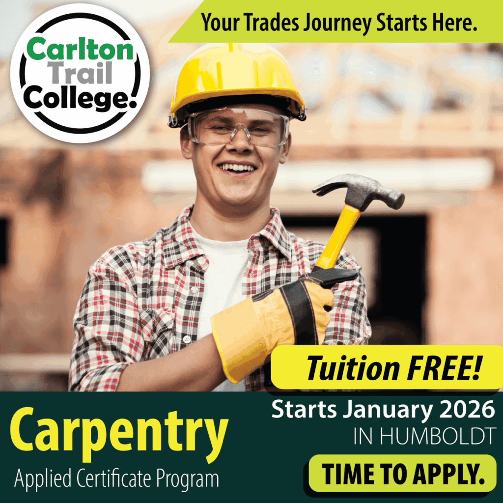 Tuition-Free Carpentry Training Starts This January at Carlton Trail College - Carlton Trail College